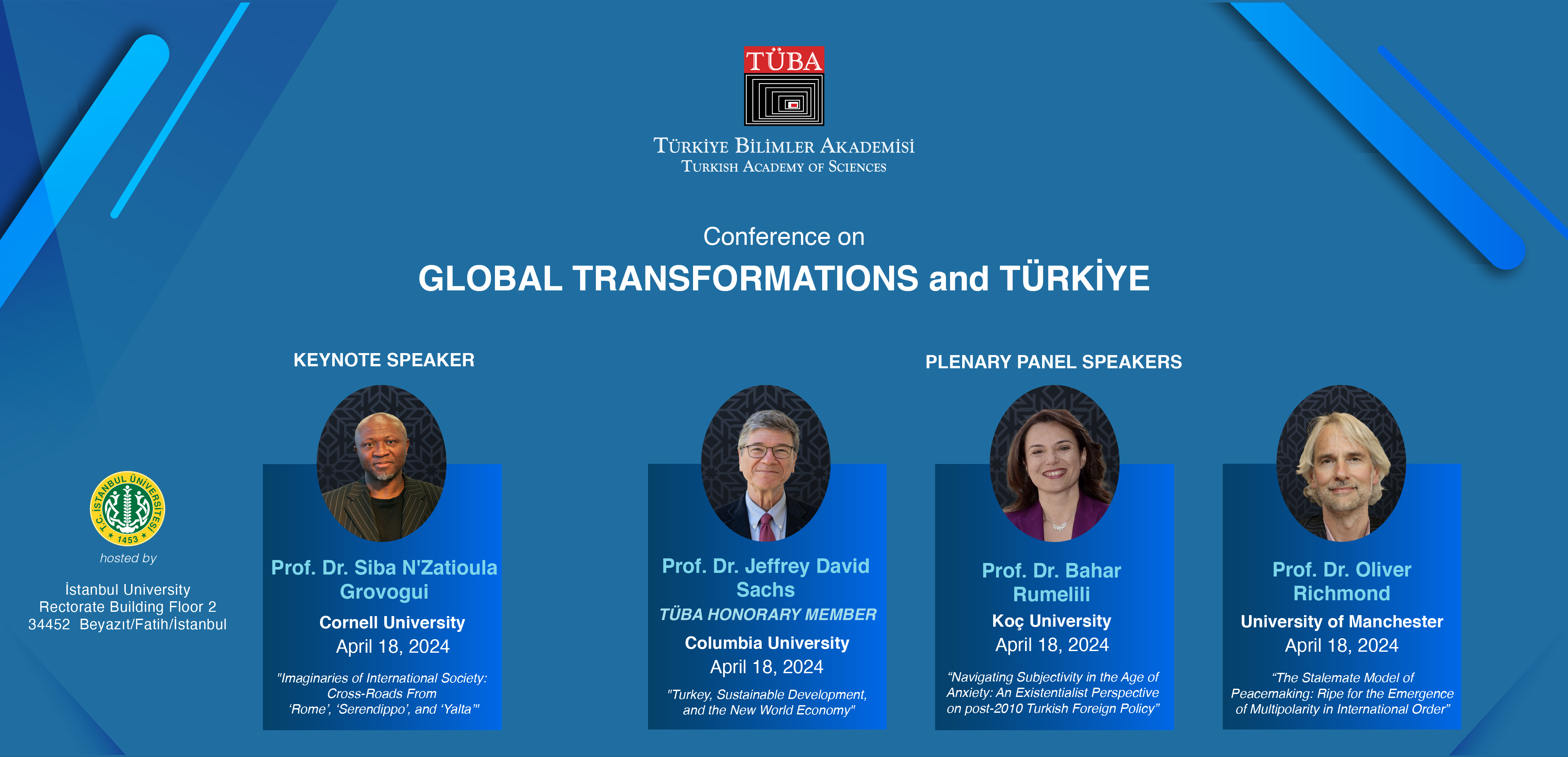 TÜBA’dan Uluslararası Konferans: “Global Transformations and Türkiye” | Türkiye Bilimler Akademisi